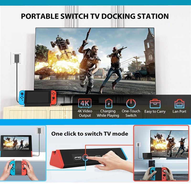 Station d'accueil multiport pour Nintendo Switch / Switch OLED (modèle ...