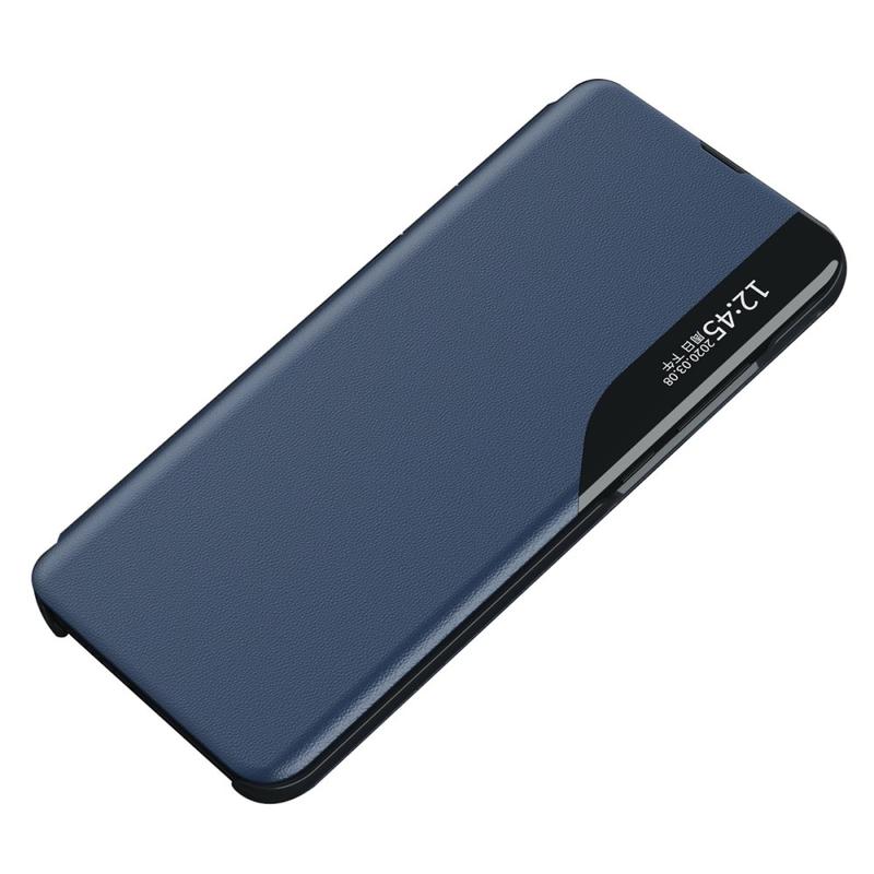Étui à Rabat Samsung Galaxy A14 Smart Clear View - Bleu
