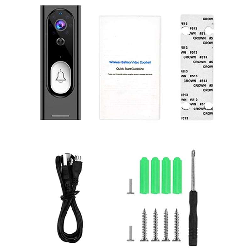 Smart Wireless Video Doorbell Camera with PIR Motion Sensor