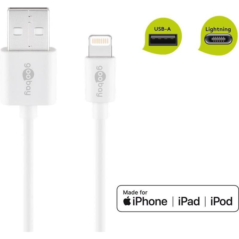 Lightning USB-kabel för laddning och synkronisering12431